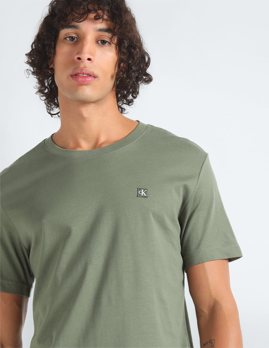 Buy Calvin Klein Embroidered Badge T-Shirt - NNNOW.com